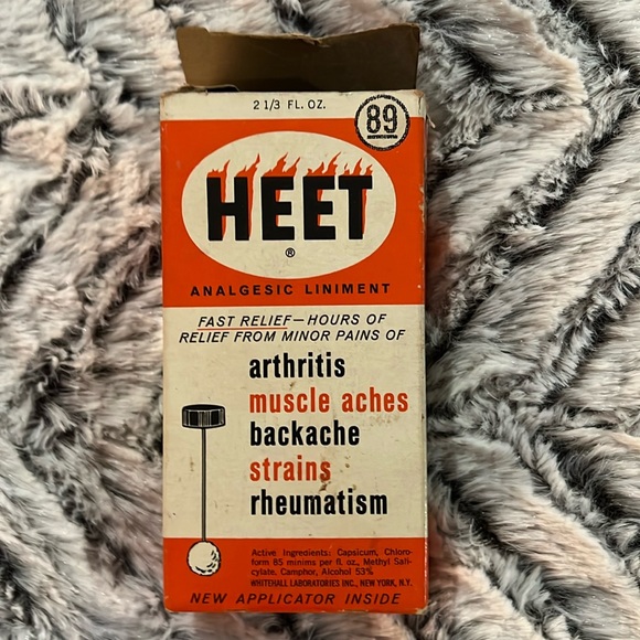heet | Other | Heet Analgesic Liniment Arthritis Muscle Aches Back Pain ...